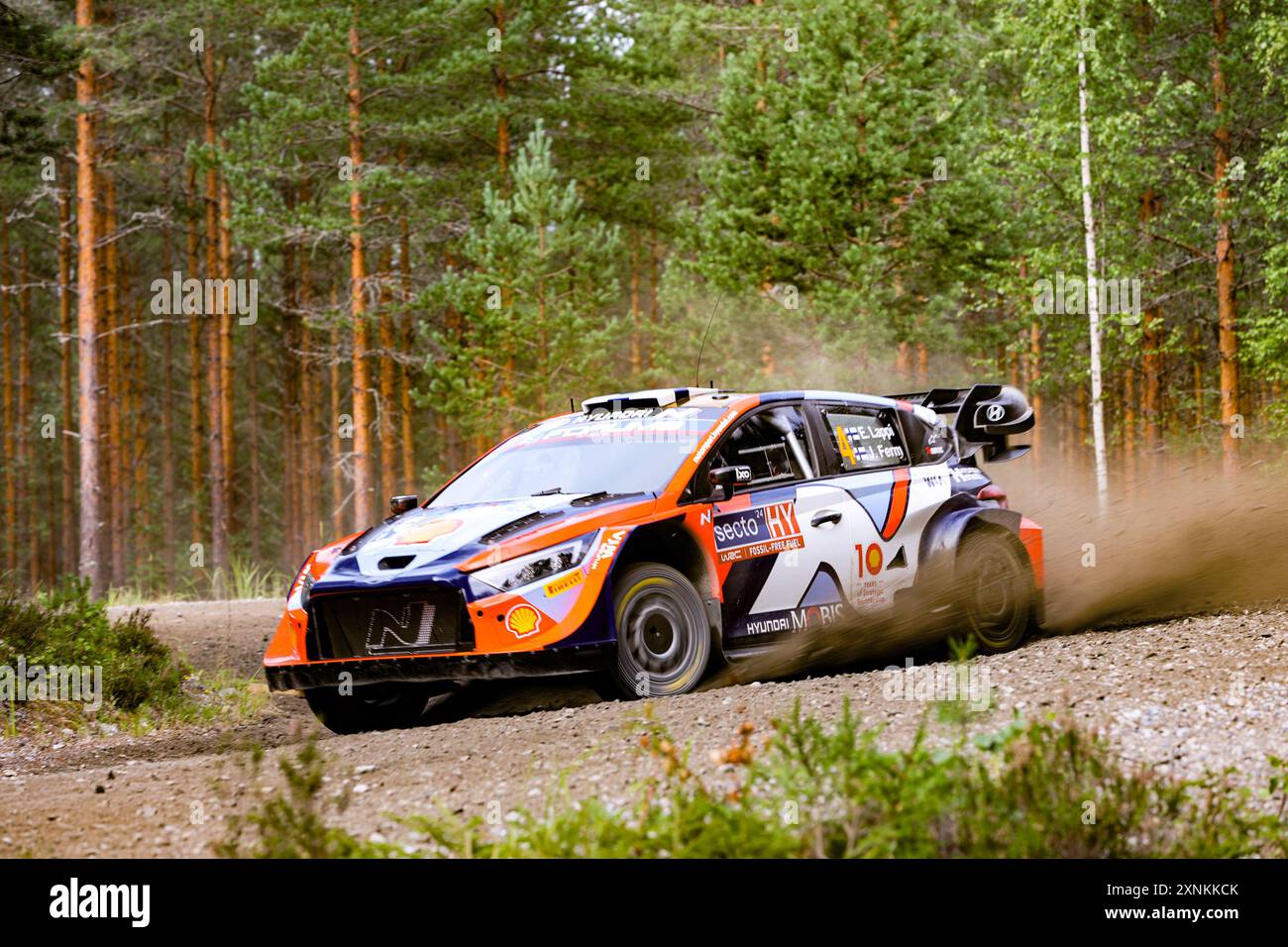 The Driver Esapekka Lappi Co-Driver And Janne Ferm Of The Hyundai Shell ...