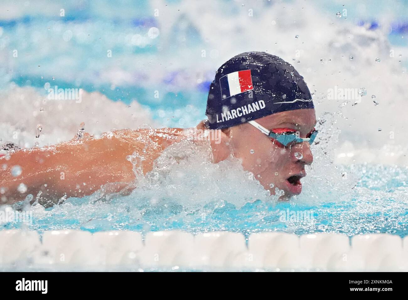 Leon marchand paris olympics hi-res stock photography and images - Alamy