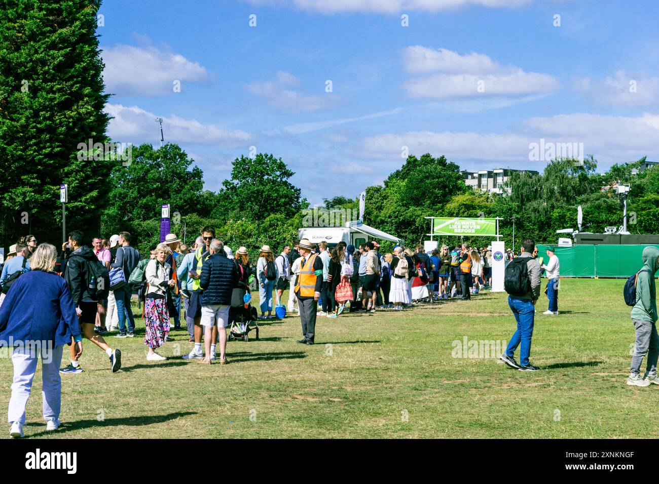Queueing and camping to queue for Wimbledon. London, United Kingdom ...