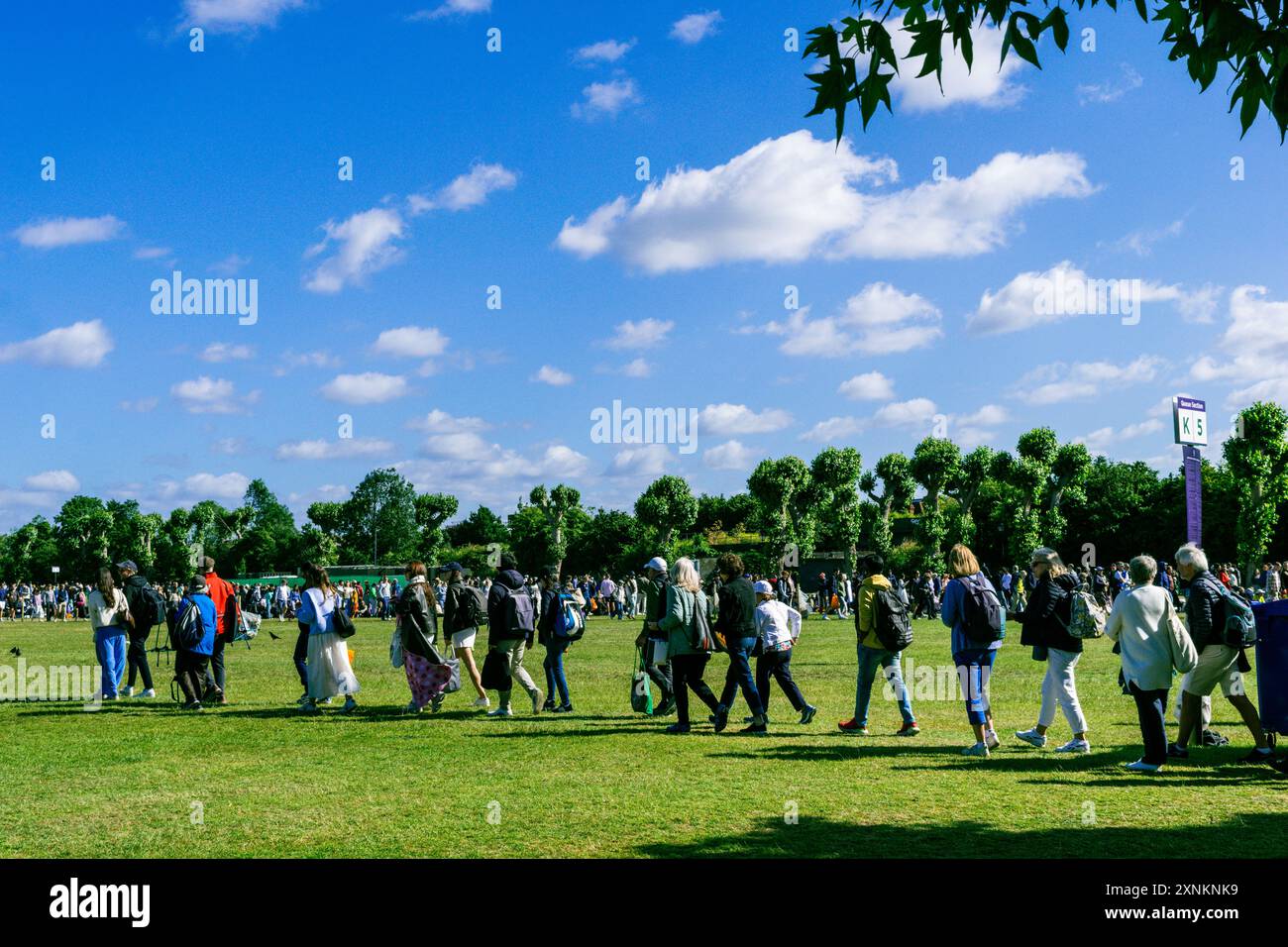 Queueing and camping to queue for Wimbledon. London, United Kingdom ...
