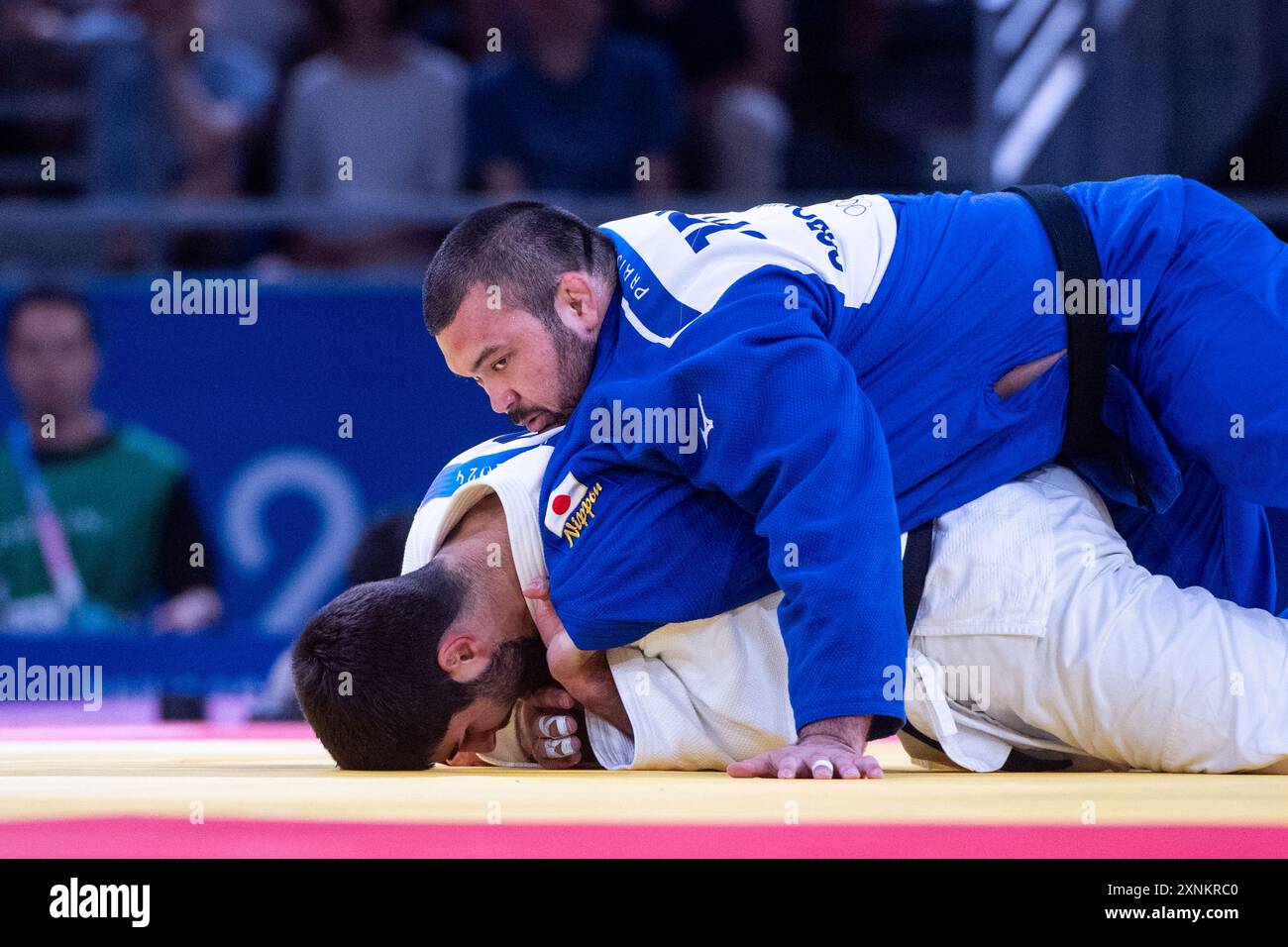 SULAMANIDZE Ilia (Georgien, weiß) vs WOLF Aaron (Japan, blau), FRA ...