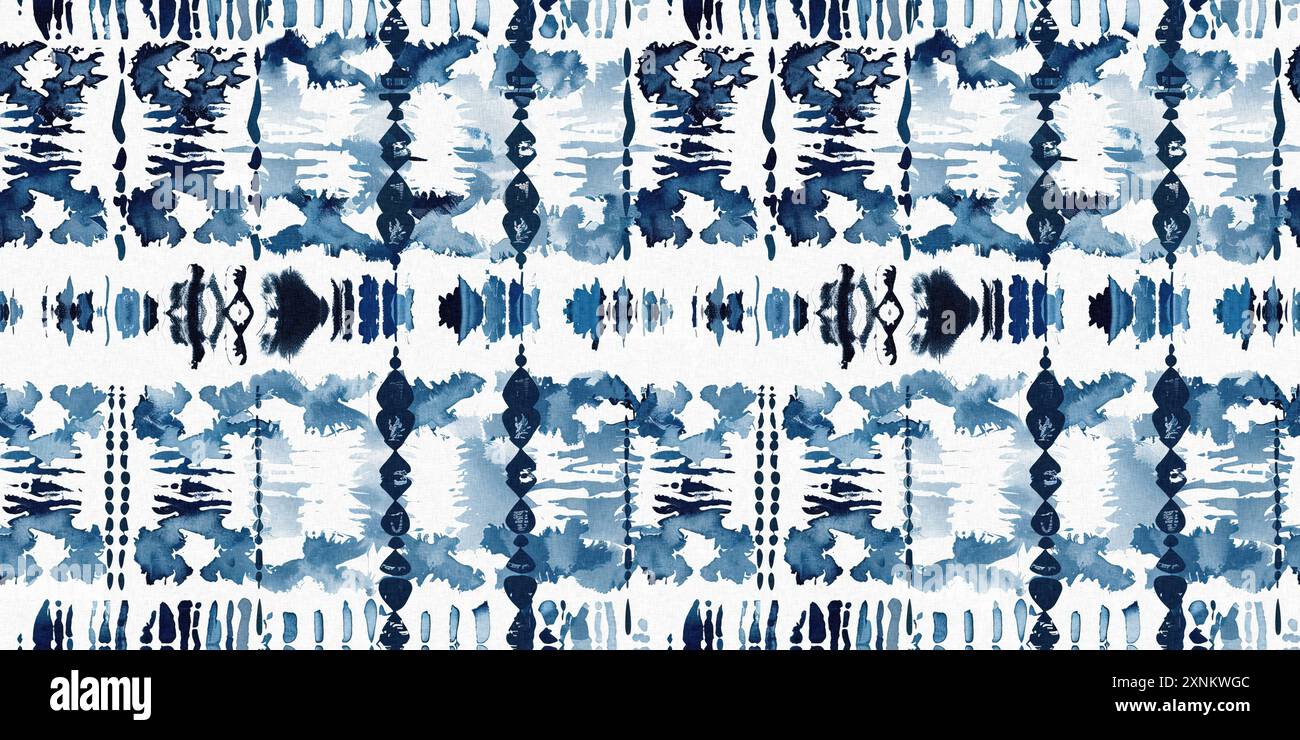 Modern blue white irregular beach stripe border for summer doodle ...