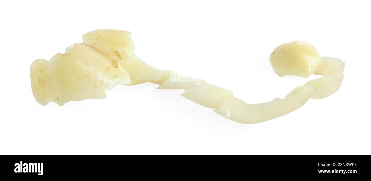 Potato peel isolated on white. Food waste Stock Photo - Alamy
