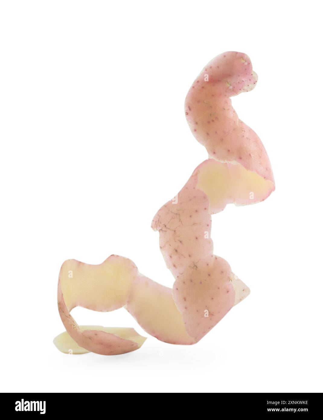 Potato peel isolated on white. Food waste Stock Photo - Alamy
