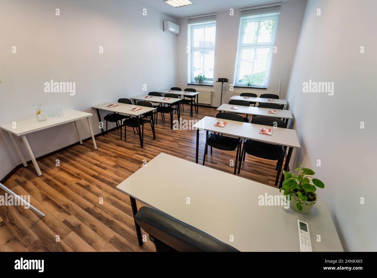 Empty Conference Room In Modern Office. Interior of a classroom with ...