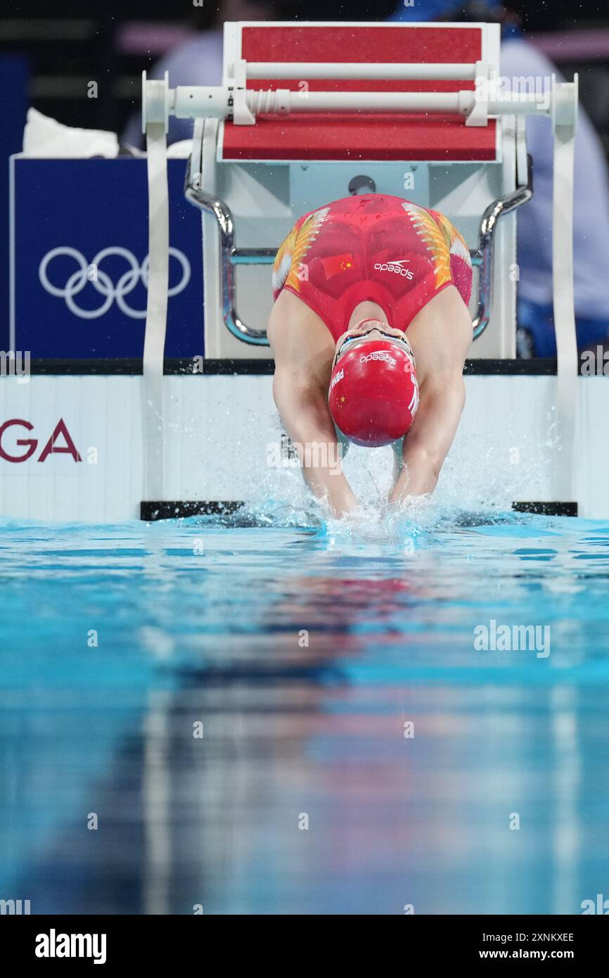 Paris, France. 1st Aug, 2024. Peng Xuwei of China competes during the ...
