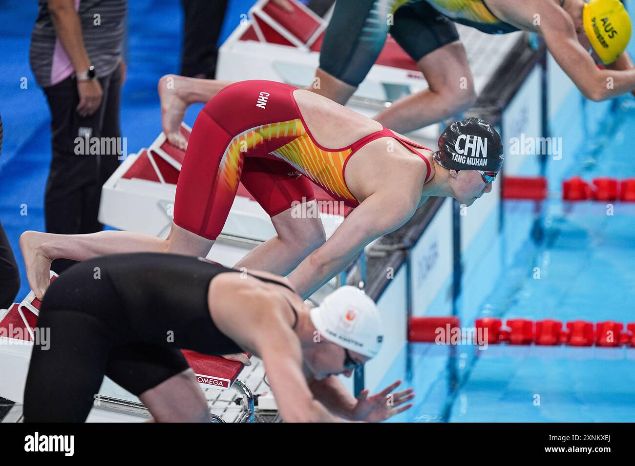Paris, France. 1st Aug, 2024. Tang Muhan of China competes during the ...