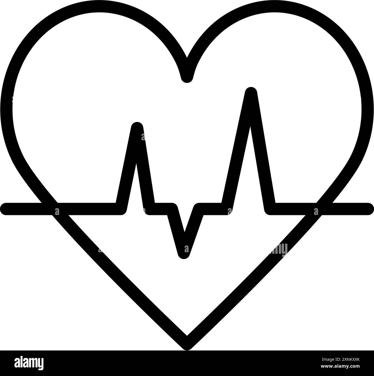 Hart beat line icon. Vector illustration isolated on a white background ...