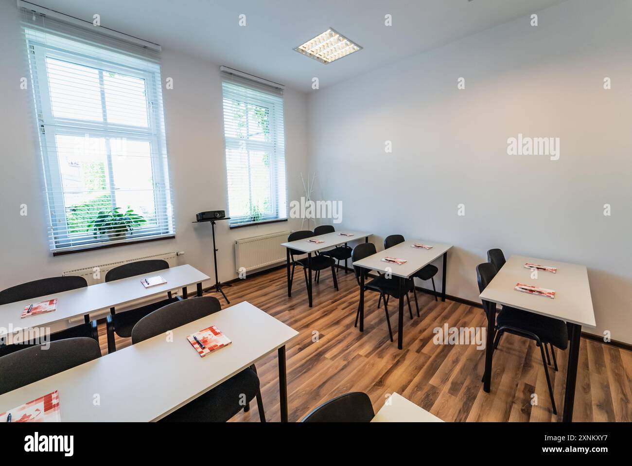 Empty Conference Room In Modern Office. Interior of a classroom with ...