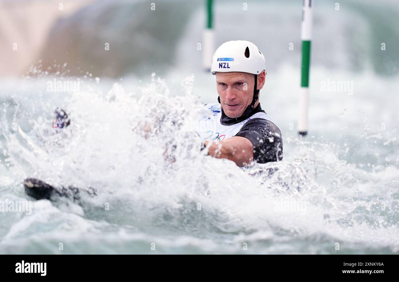 New Zealand's Finn Butcher during the Men's Kayak Single Semi final at ...