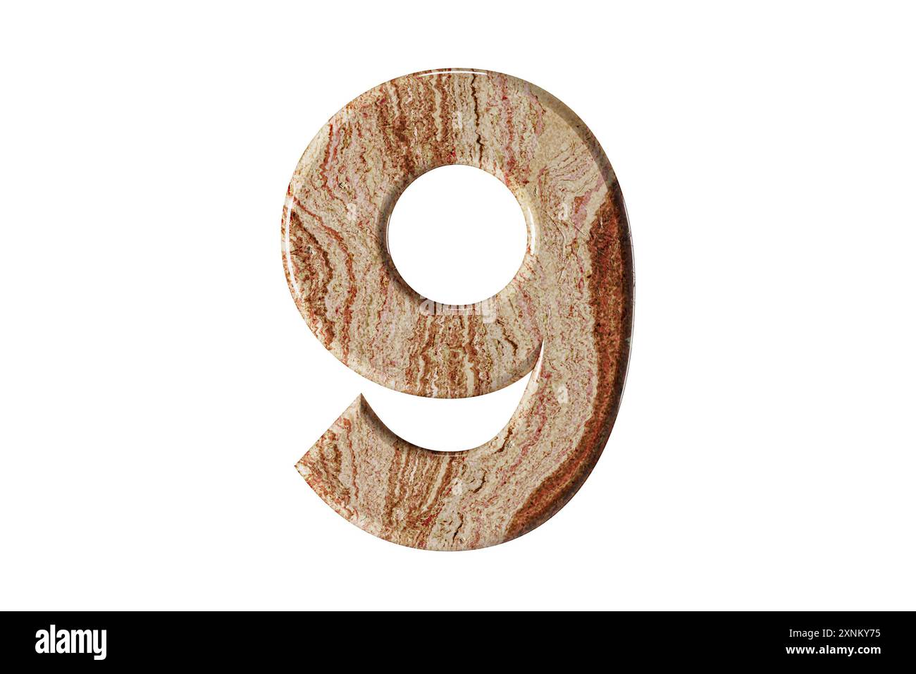 Digit sculpted from warm-toned marble, stands tall and elegant, a ...