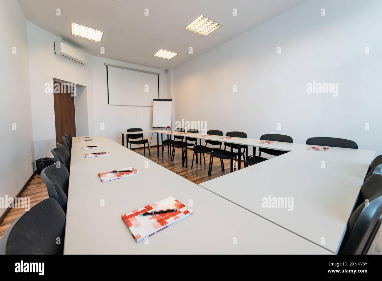 Empty Conference Room In Modern Office. Interior of a classroom with ...