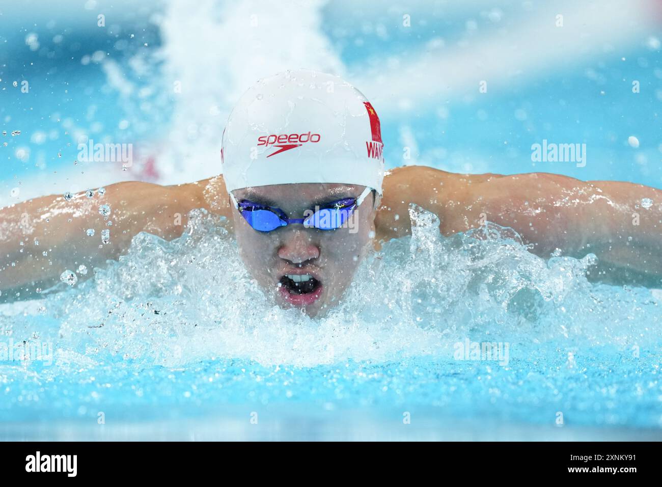 Paris, France. 1st Aug, 2024. Wang Shun of China competes during the ...