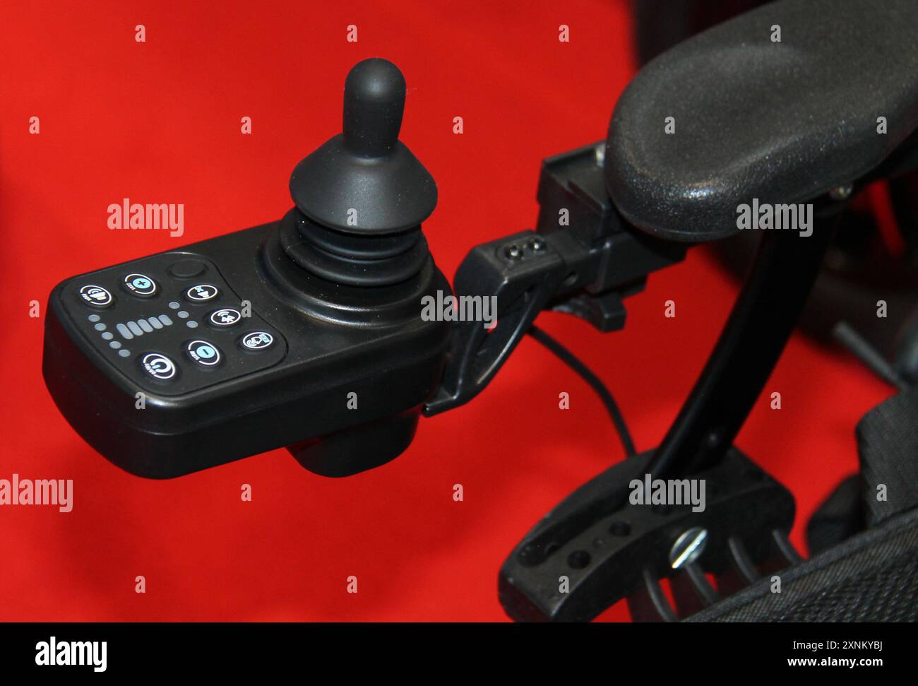 The Hand Controls on a Modern Electric Wheelchair Stock Photo - Alamy