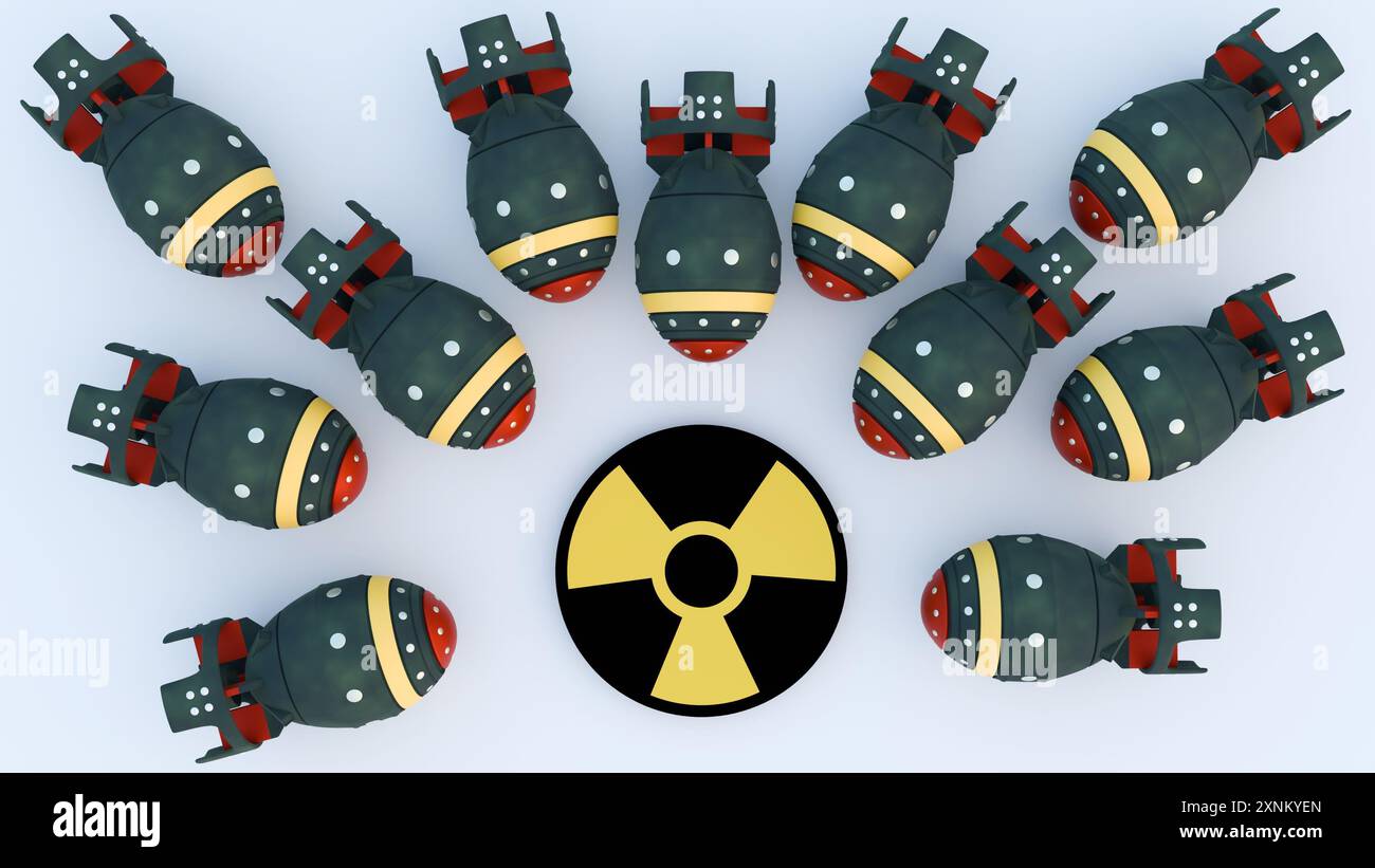 Falling bomb in white background hi-res stock photography and images ...