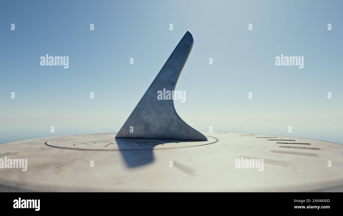 Sundial ancient timekeeping device, uses sun position to mark the ...