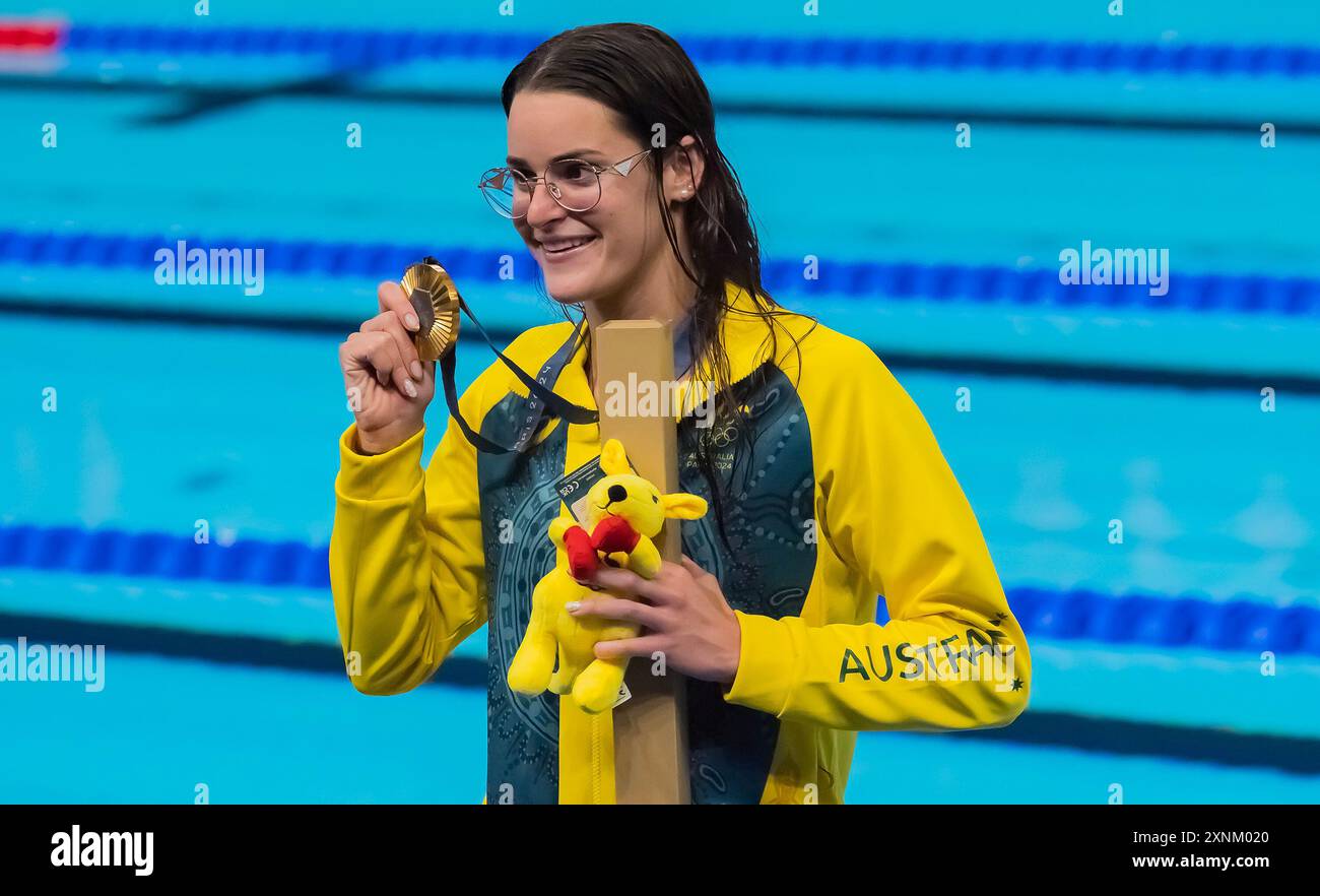 Paris, Ile de France, France. 30th July, 2024. KAYLEE McKEOWN (AUS) of ...