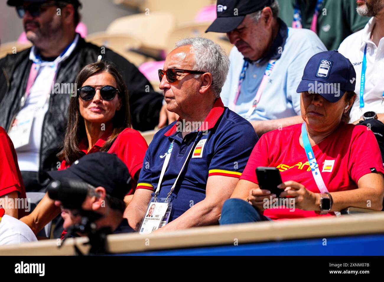 Queen Letizia Ortiz of Spain and Alejandro Blanco, President of COE ...