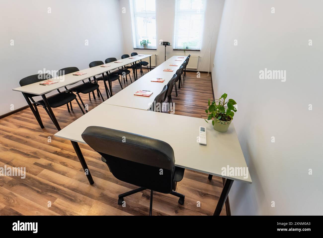 Empty Conference Room In Modern Office. Interior of a classroom with ...