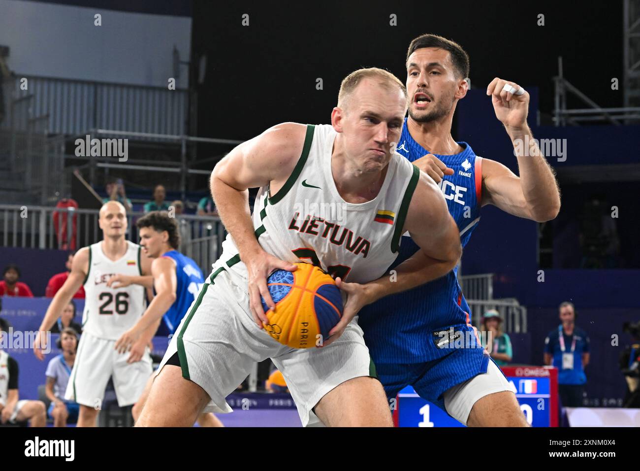 Paris, France. 31st July, 2024. Aurelijus Pukelis (LT) vs Franck ...