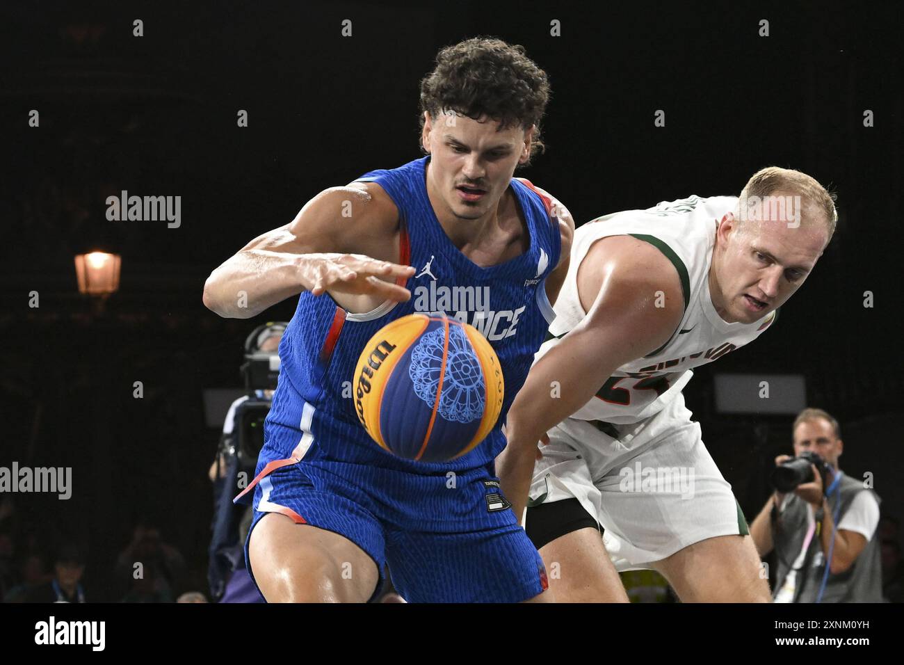 Paris, France. 31st July, 2024. Jules Rambaut (FRA), 3x3 Basketball ...