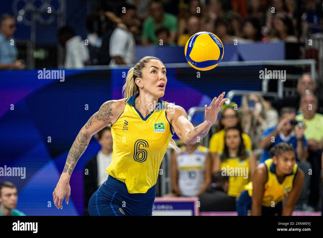 Paris France 01st Aug 2024 Thaísa Menezes Of Brazil During The