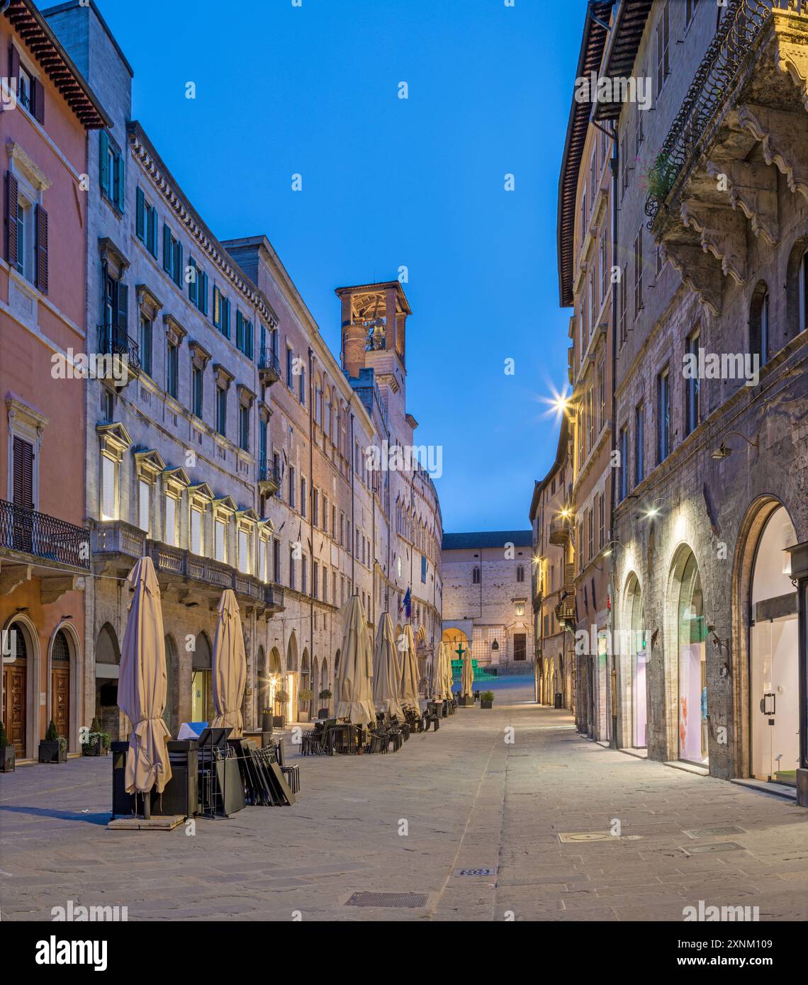 Perugia street umbria italy hi-res stock photography and images - Alamy