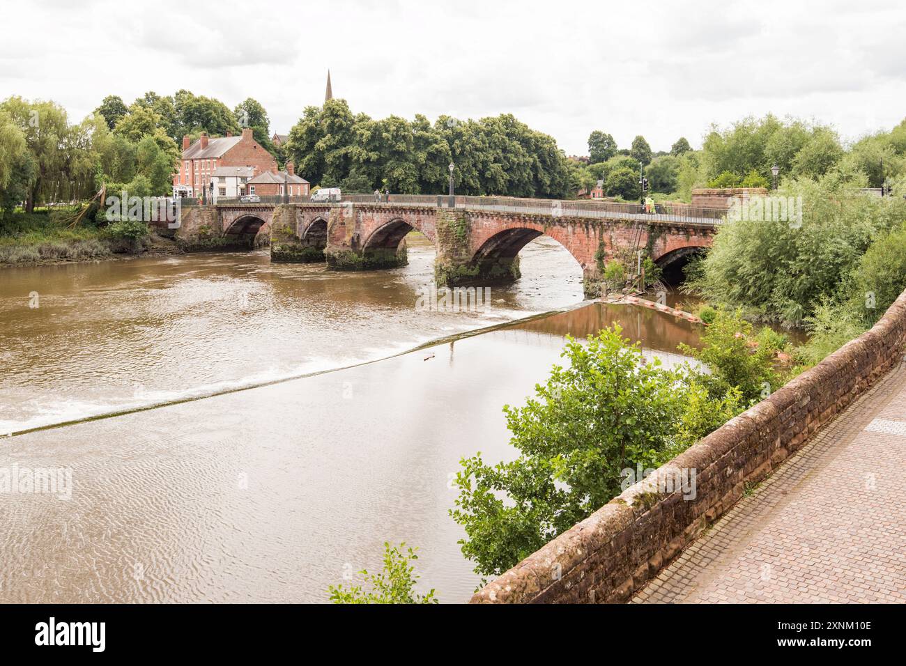 Bridge Gate and Old Dee Bridge Chester, Cheshire, England Stock Photo ...