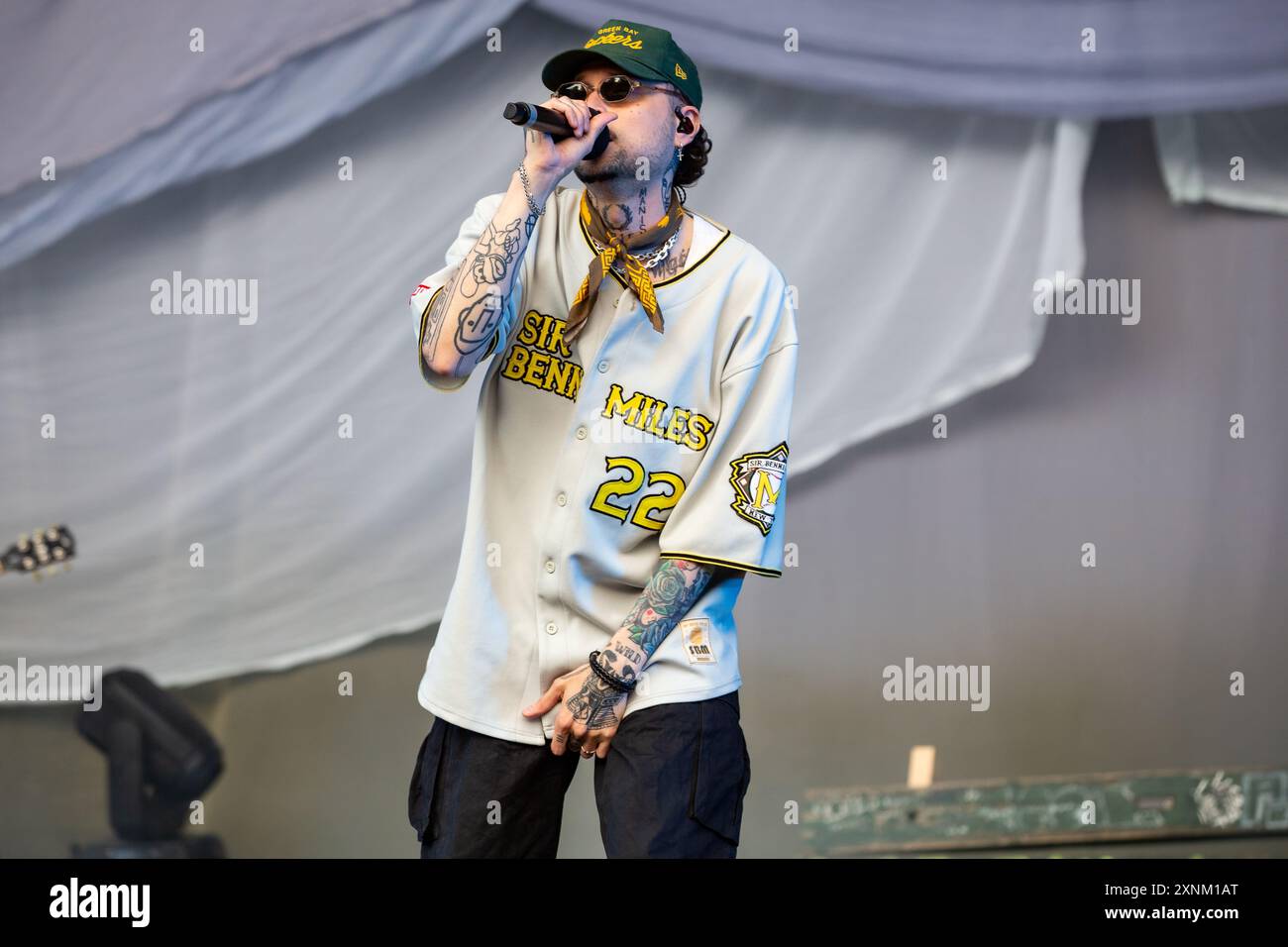 Fredrikstad, Norway. 25th, July 2024. The Norwegian rapper and singer ...