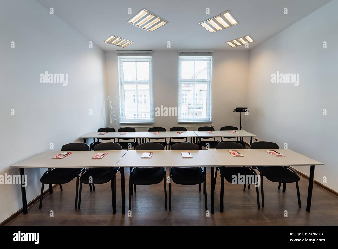 Empty Conference Room In Modern Office. Interior of a classroom with ...