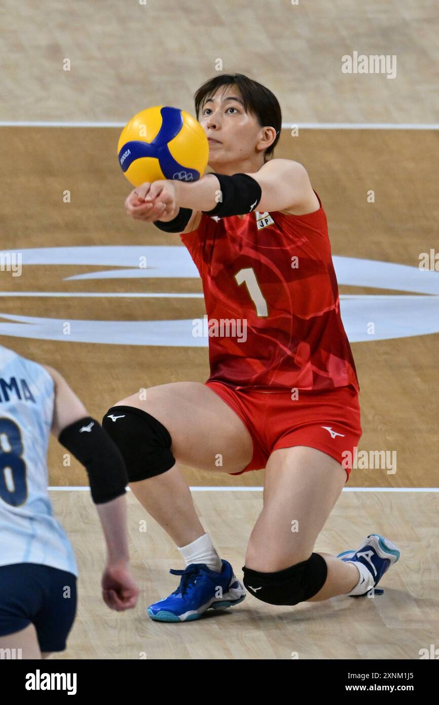 1 IWASAKI Koyomi (JPN), Brazil (BRA) vs Japan (JPN), Volleyball Women's Preliminary Round at ...