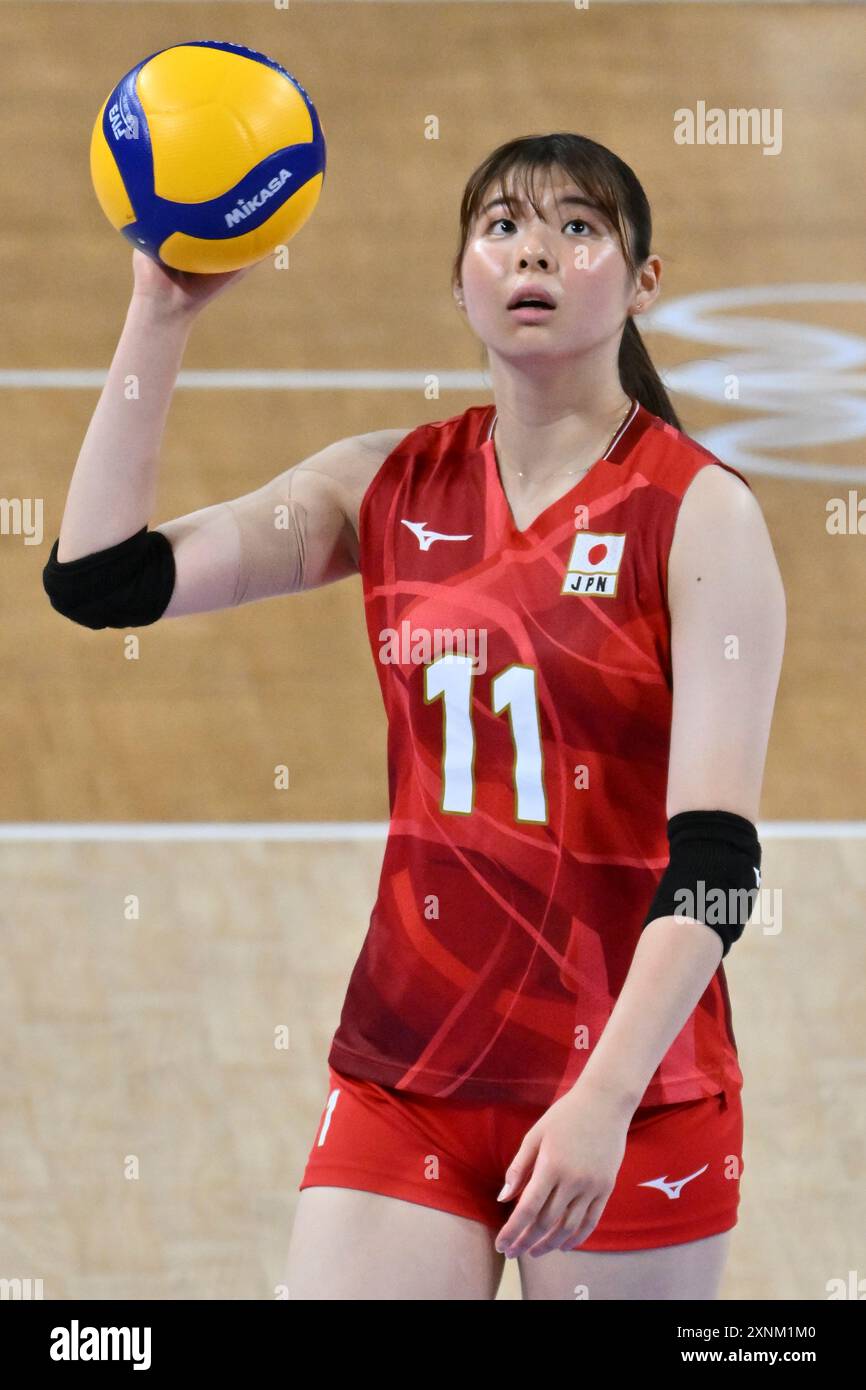 11 YAMADA Nichika (JPN), Brazil (BRA) vs Japan (JPN), Volleyball Women's Preliminary Round at ...