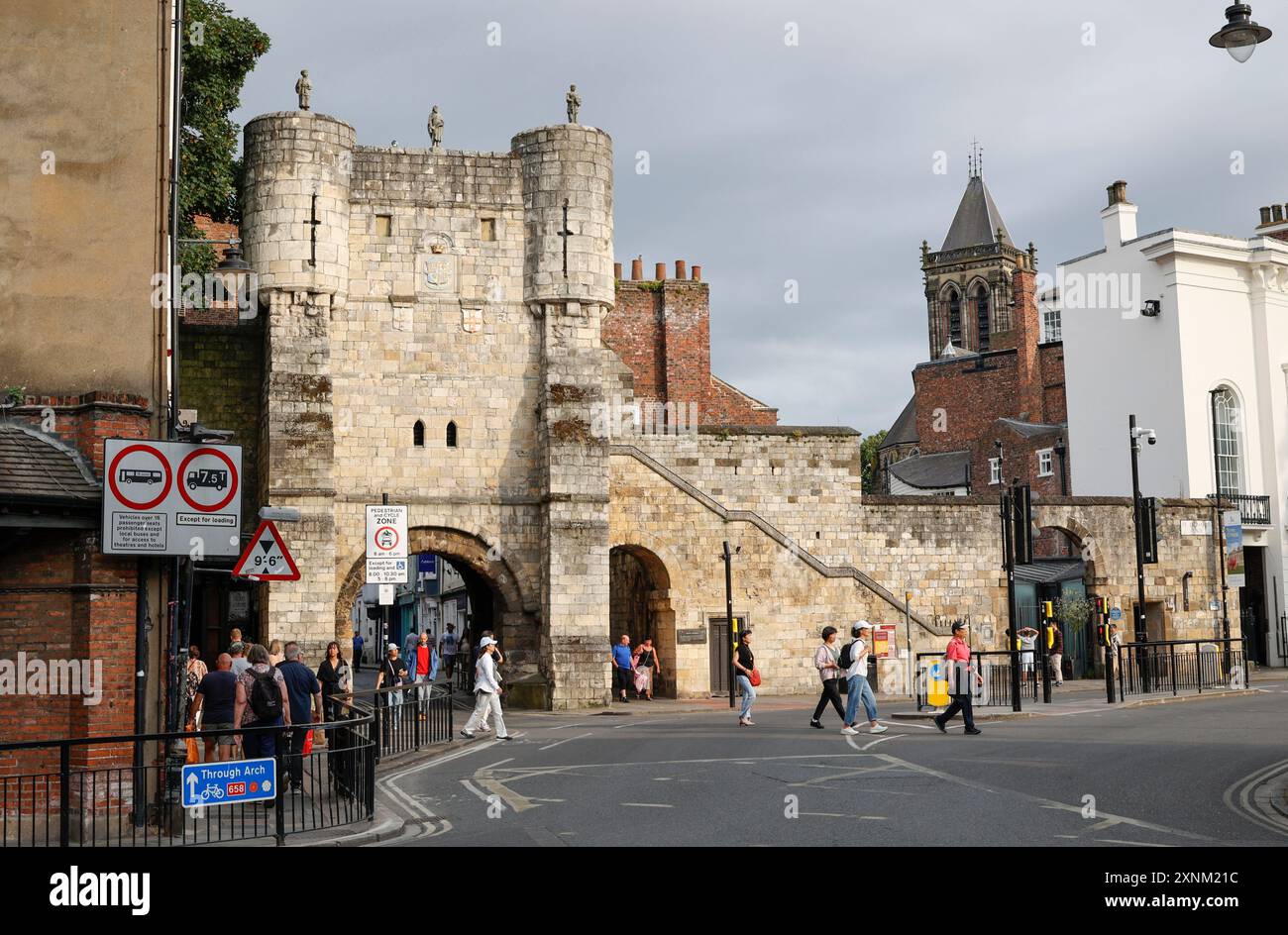 Bootham Bar, York City Walls, YORK, YORKSHIRE, ENGLAND, UK Stock Photo ...