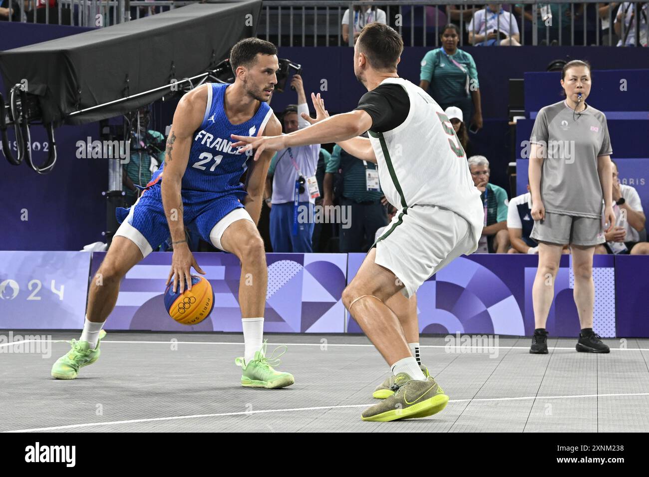 Jules Rambaut (FRA) vs Sarunas Vingelis (LT), 3x3 Basketball, Men's ...