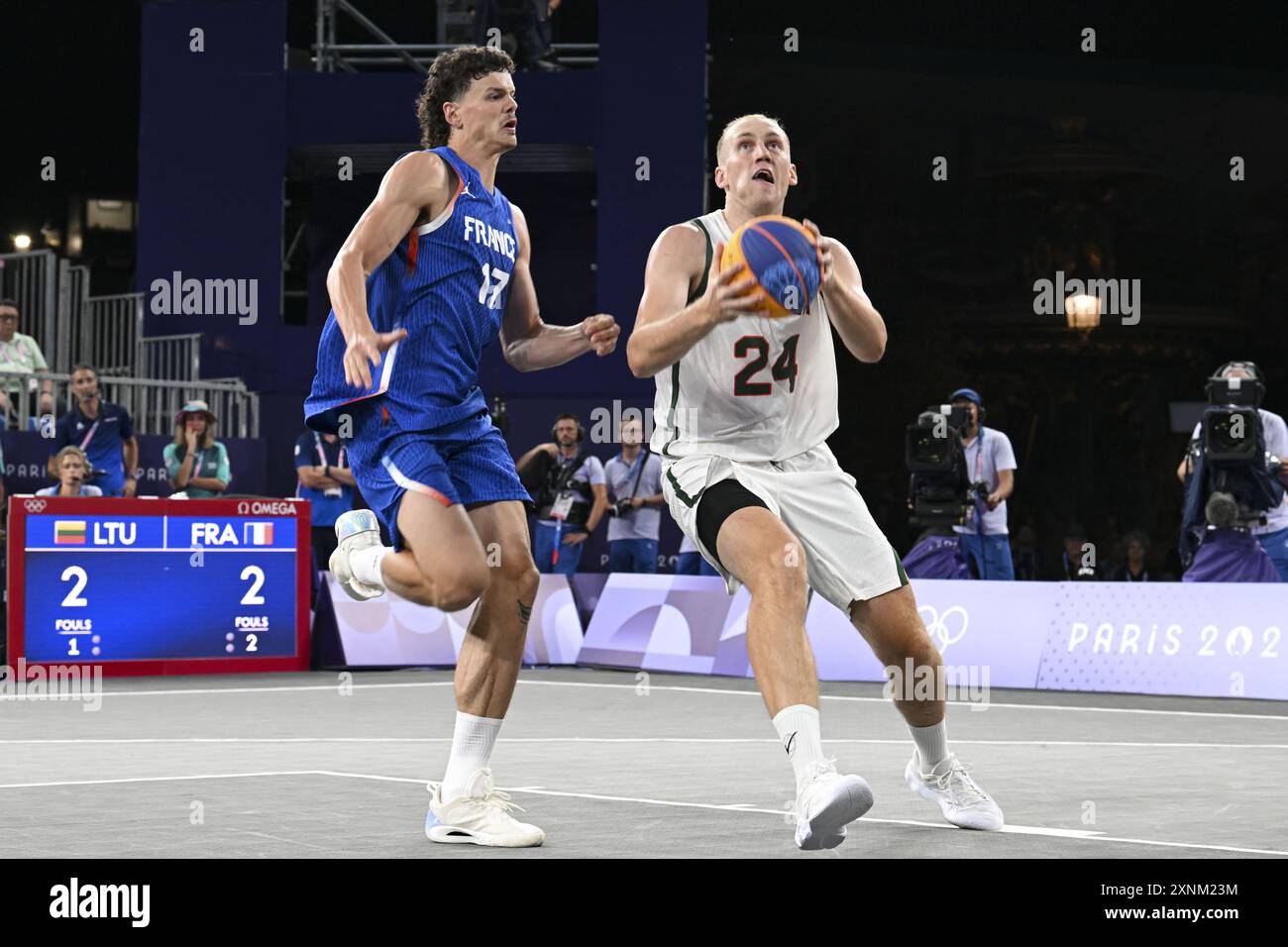 Jules Rambaut (FRA) vs Aurelijus Pukelis (LT), 3x3 Basketball, Men's ...