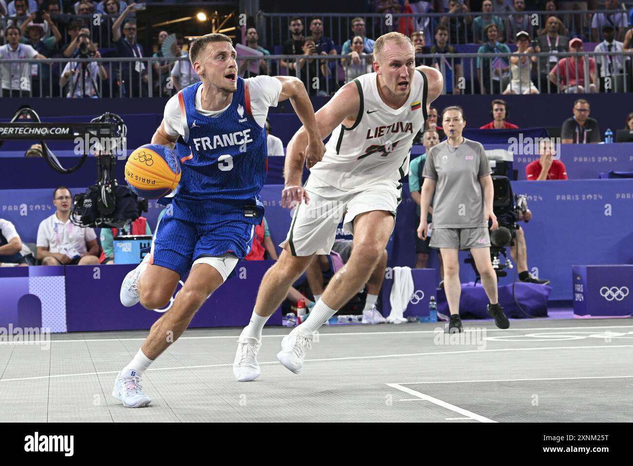 Timothe Vergiat (FRA) vs Aurelijus Pukelis (LT), 3x3 Basketball, Men's ...