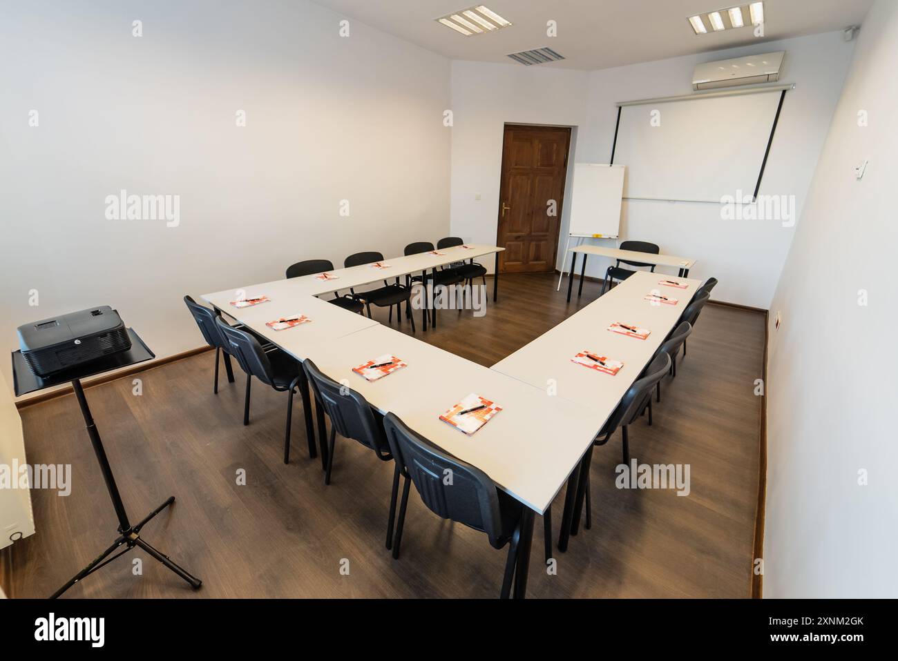 Empty Conference Room In Modern Office. Interior of a classroom with ...