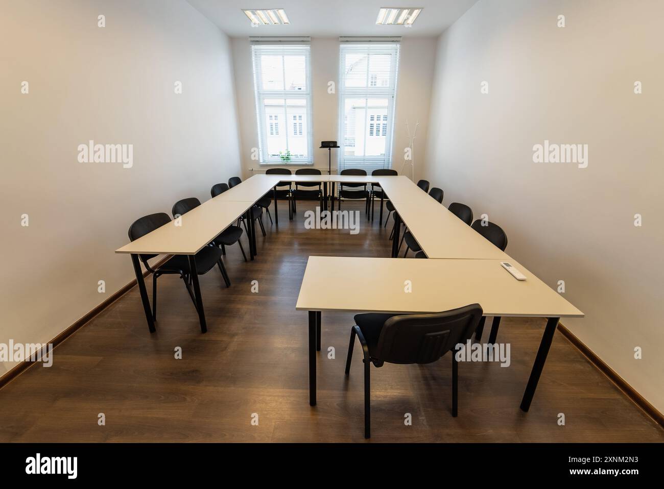 Empty Conference Room In Modern Office. Interior of a classroom with ...