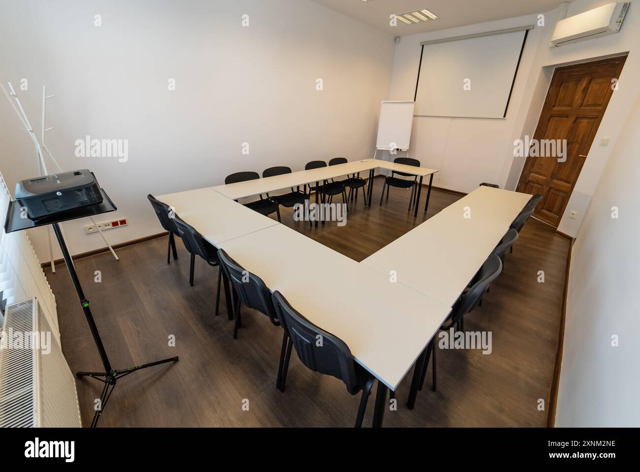 Empty Conference Room In Modern Office. Interior of a classroom with ...