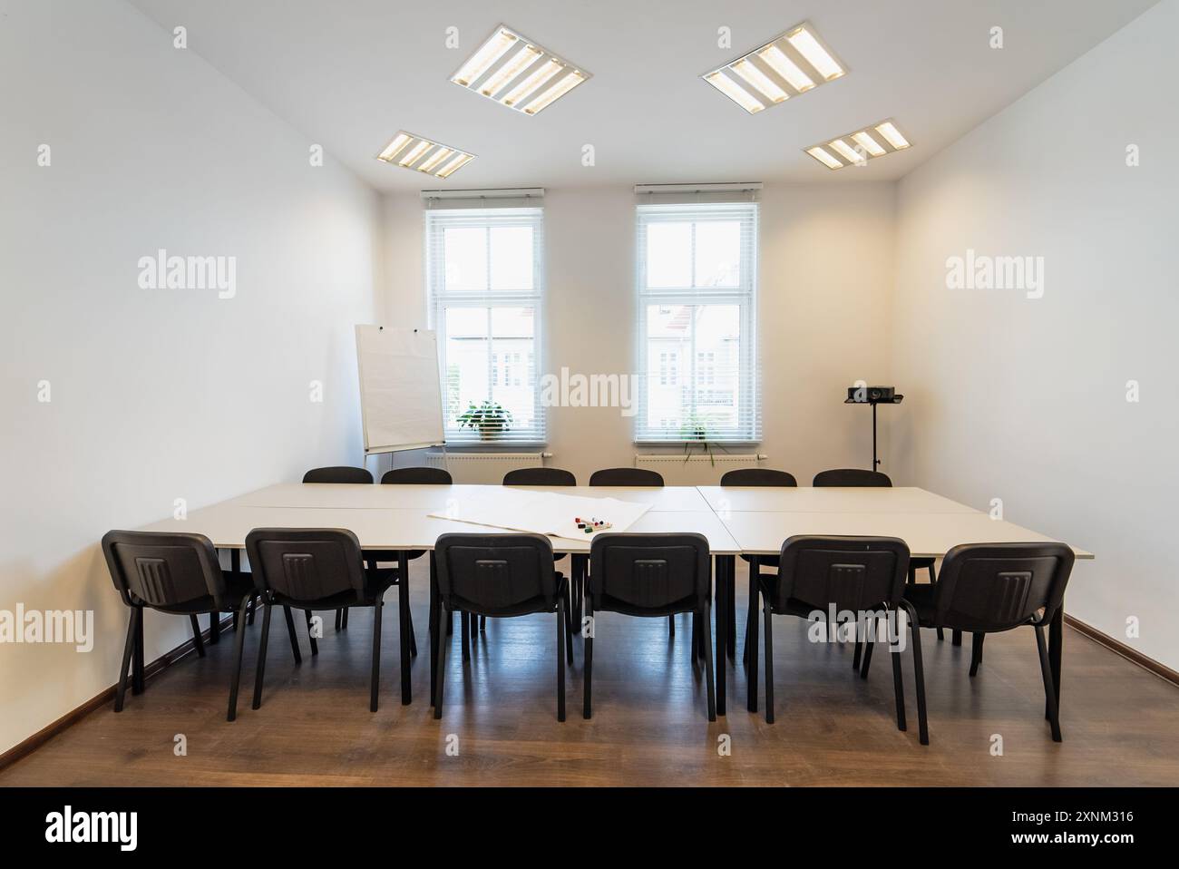 Empty Conference Room In Modern Office. Interior of a classroom with ...