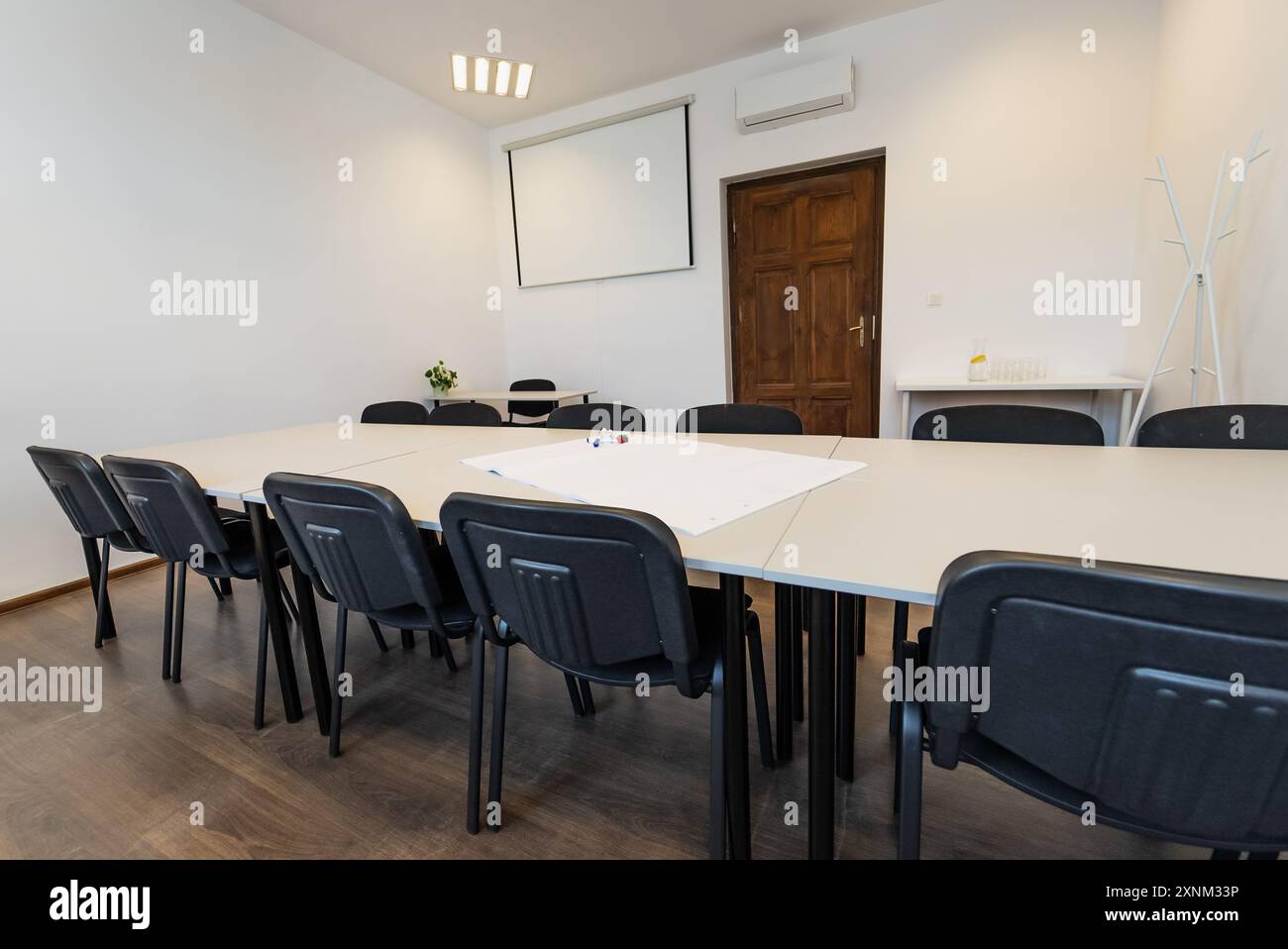 Empty Conference Room In Modern Office. Interior of a classroom with ...