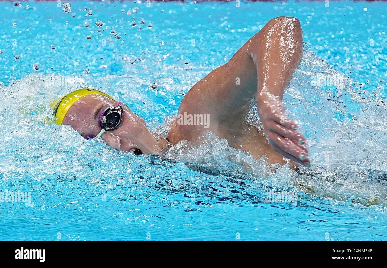 Paris, France. 1st Aug, 2024. Jamie Perkins of Australia competes ...
