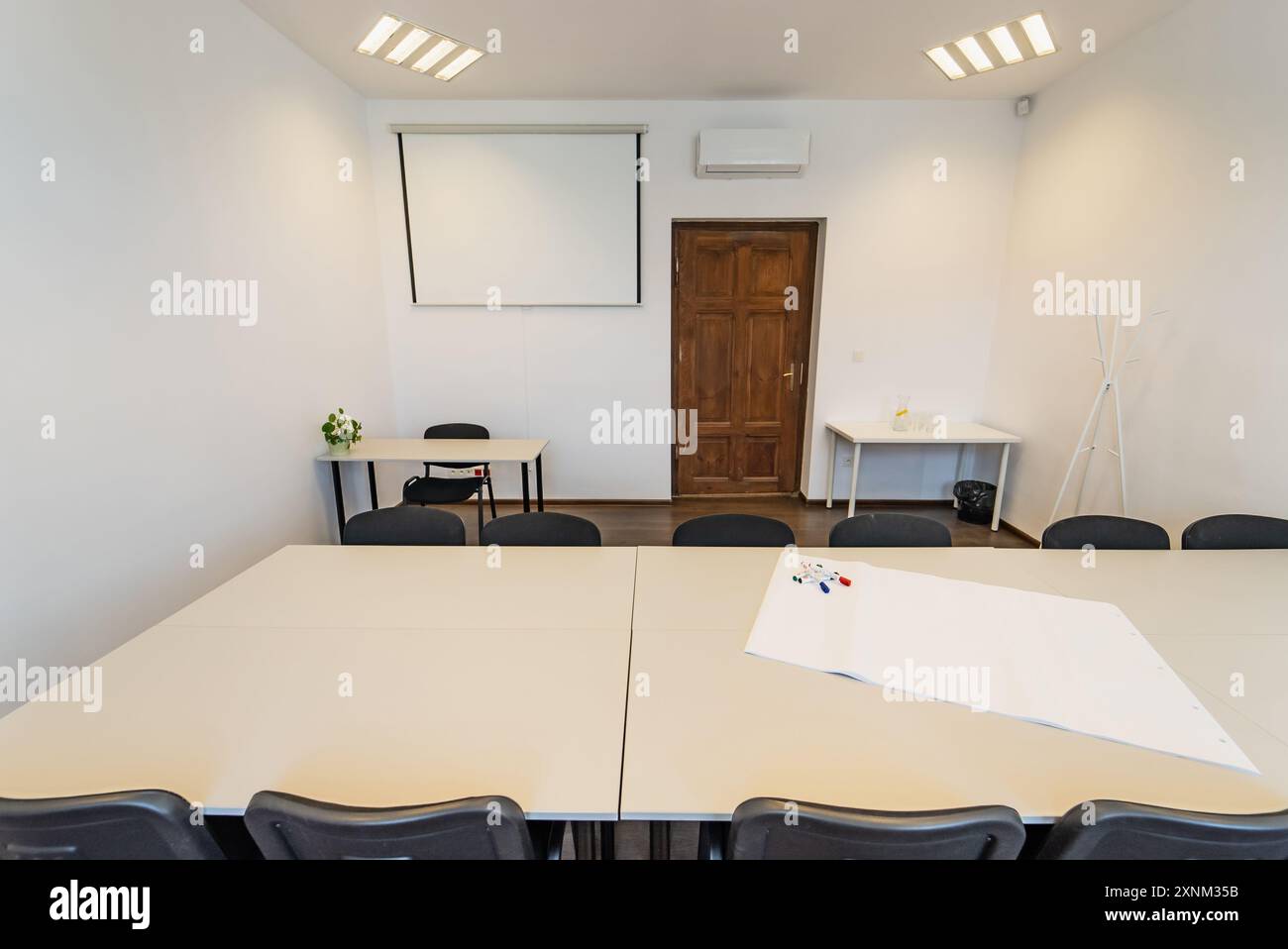 Empty Conference Room In Modern Office. Interior of a classroom with ...