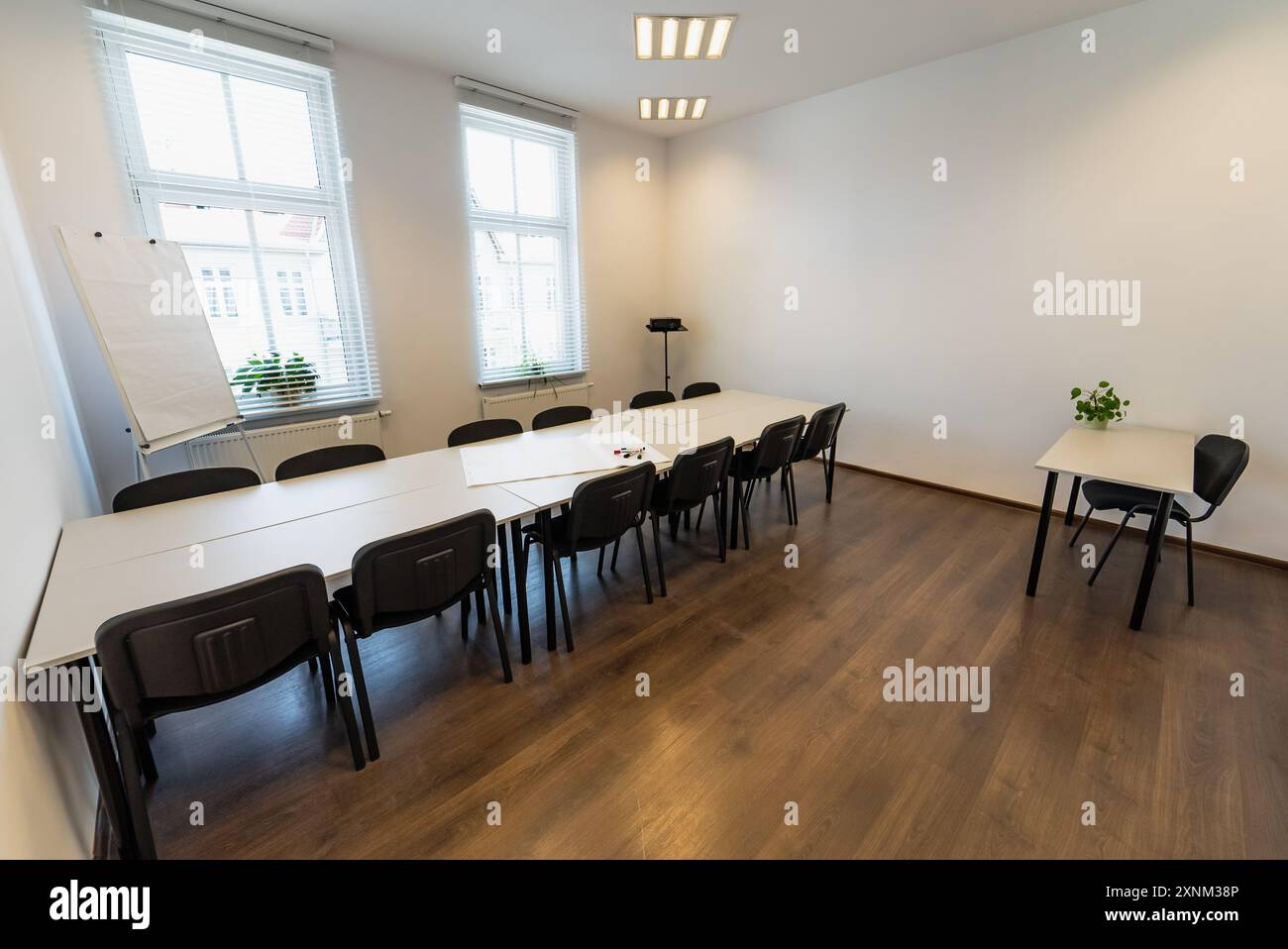 Empty Conference Room In Modern Office. Interior of a classroom with ...