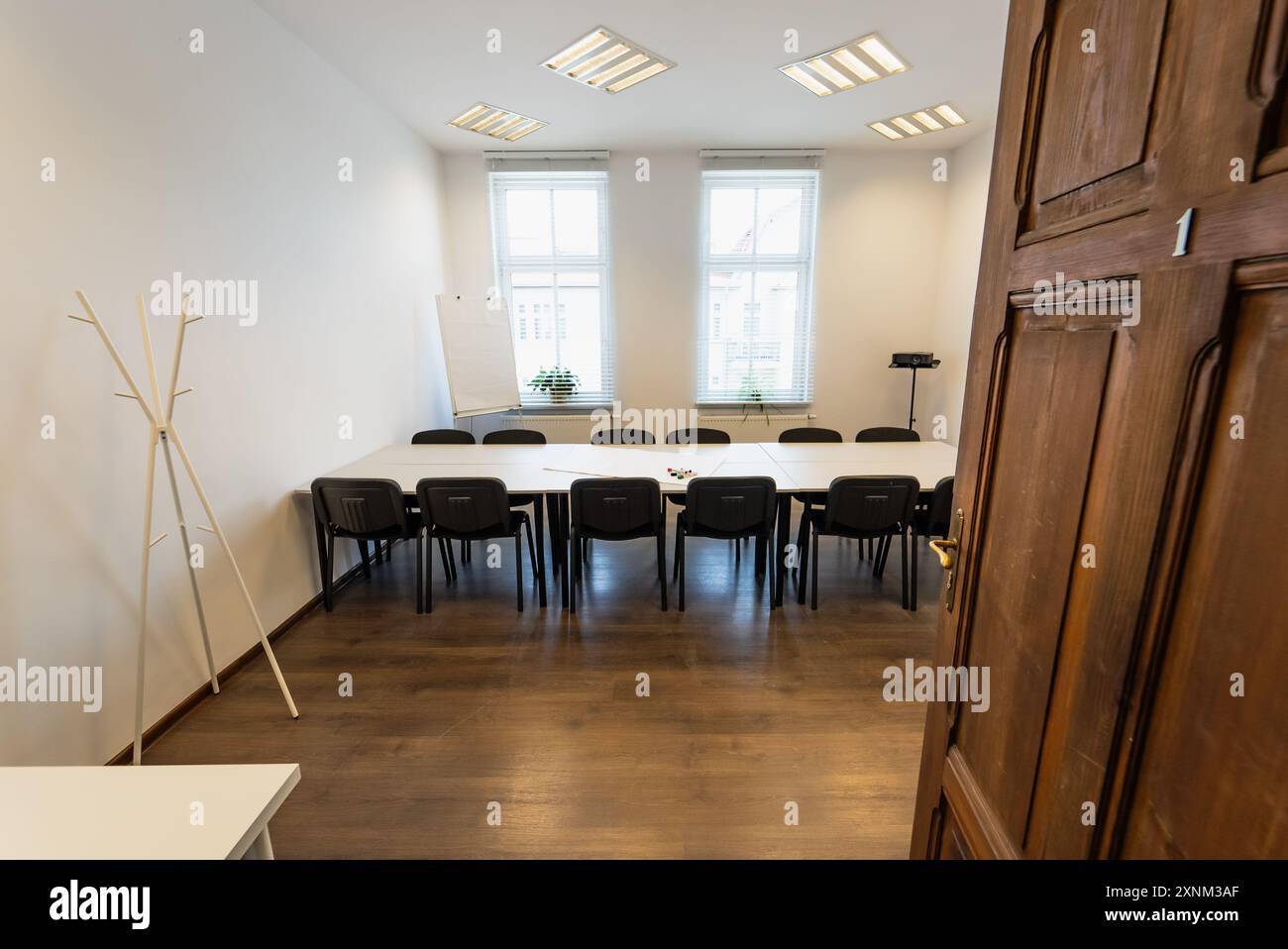 Empty Conference Room In Modern Office. Interior of a classroom with ...