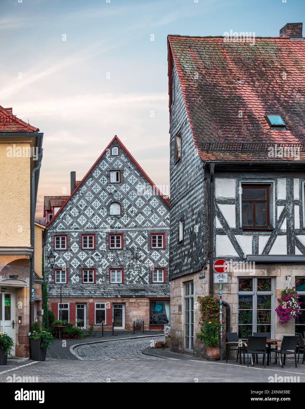 The beautiful old town of Fürth, Germany Stock Photo - Alamy