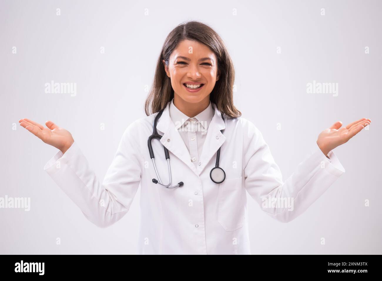 Portrait of doctor who is happy after successful treatment Stock Photo ...