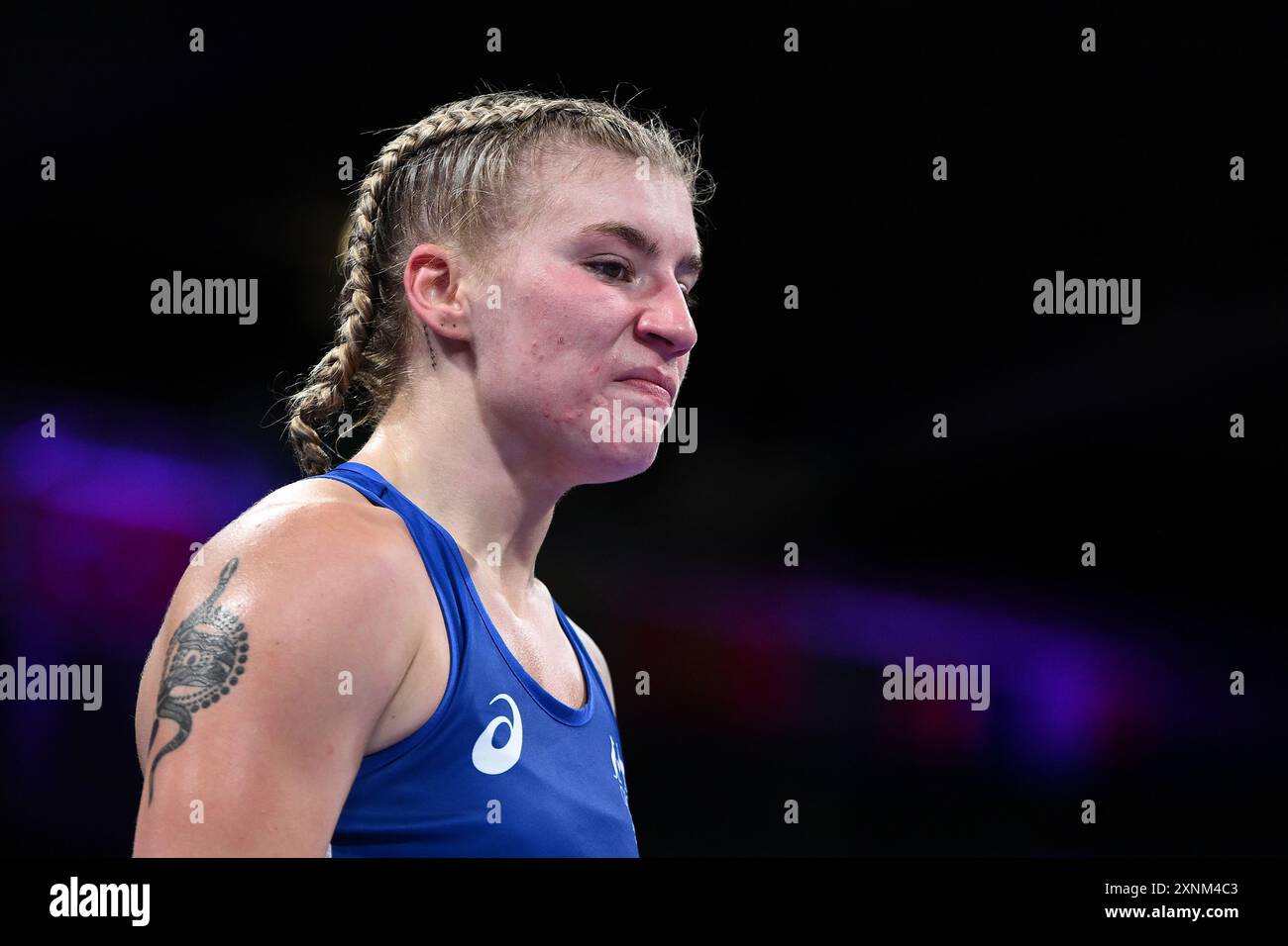 Marissa Williamson of Australia reacts after being defeated by Anna ...