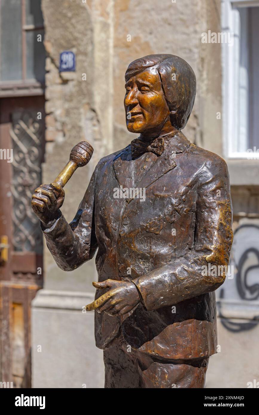 Belgrade, Serbia - May 15, 2024: Bronze Statue of Toma Zdravkovic ...