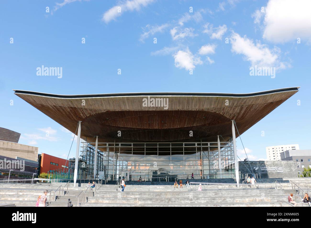 The Senedd building, Welsh Parliament, (National Assembly for Wales ...